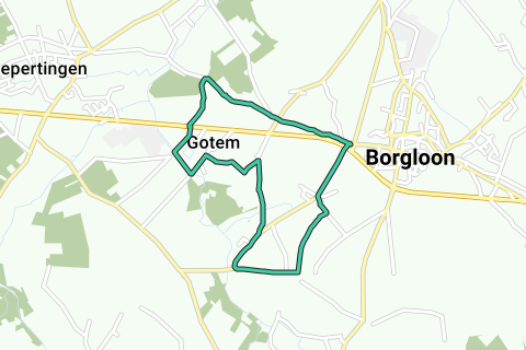 Borgloon lus vanaf taverne De Baron - Recreatieve wandelroute | RouteYou