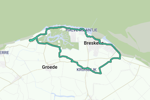 Breskens, ontspannen in de natuur - Recreatieve fietsroute | RouteYou