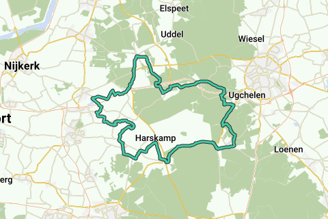 Racefietsen door de Veluwse bossen van Apeldoorn naar Hoenderloo ...