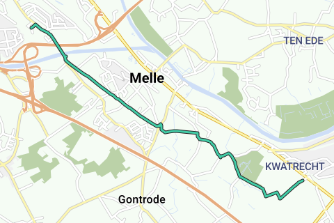 Merelbeke - Wetteren - Wandelroute | RouteYou