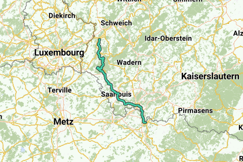 Saar Radweg - Fahrradroute | RouteYou