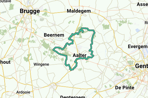 Aalter van Carpoolparking - Recreatieve fietsroute | RouteYou