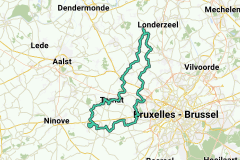 74km-500hm - tuitenberg pajottenland - Racefietsroute | RouteYou