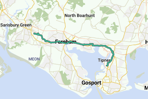 portsmouth to fareham - Cycle route | RouteYou