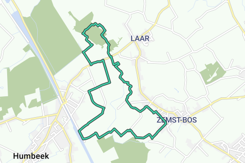 Zemst-Laar/Zemst-Bos - Wandelroute | RouteYou