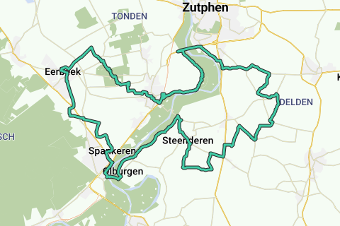 Knooppunten fietsroute rond Bronkhorst-Eerbeek - Recreatieve fietsroute ...