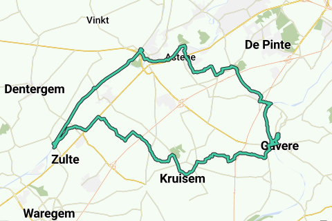 Semmerzake-Zulte - Recreatieve fietsroute | RouteYou