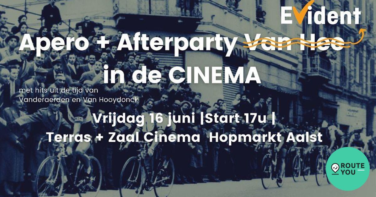 Van Hee & Partners Cycling Team Apéro + Afterparty in de CINEMA | RouteYou