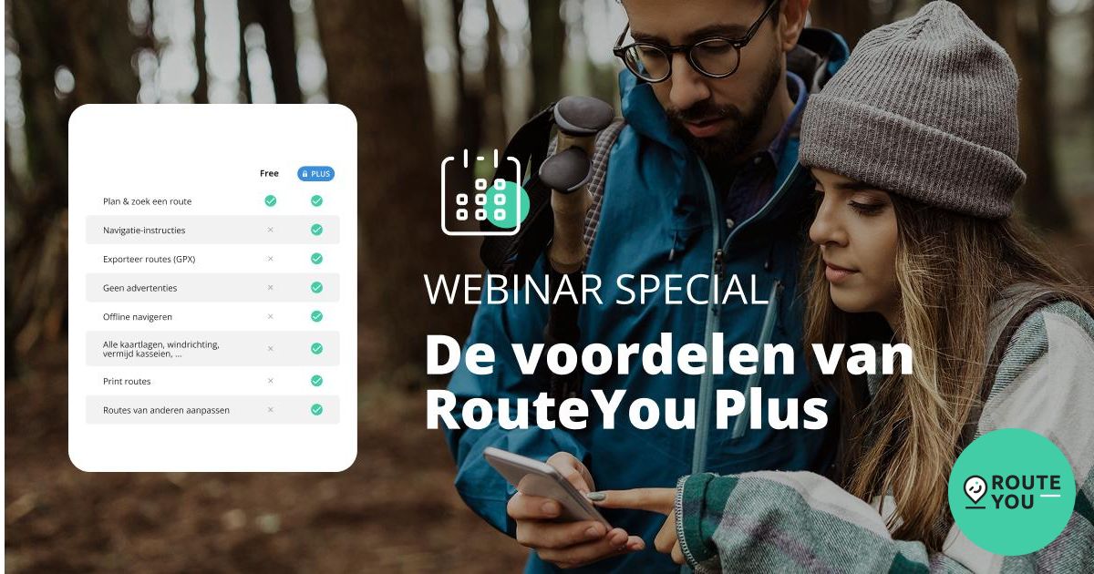 De voordelen en mogelijkheden van een RouteYou Plus | RouteYou