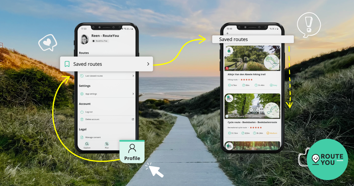 Easily keep a recipe book of routes | RouteYou