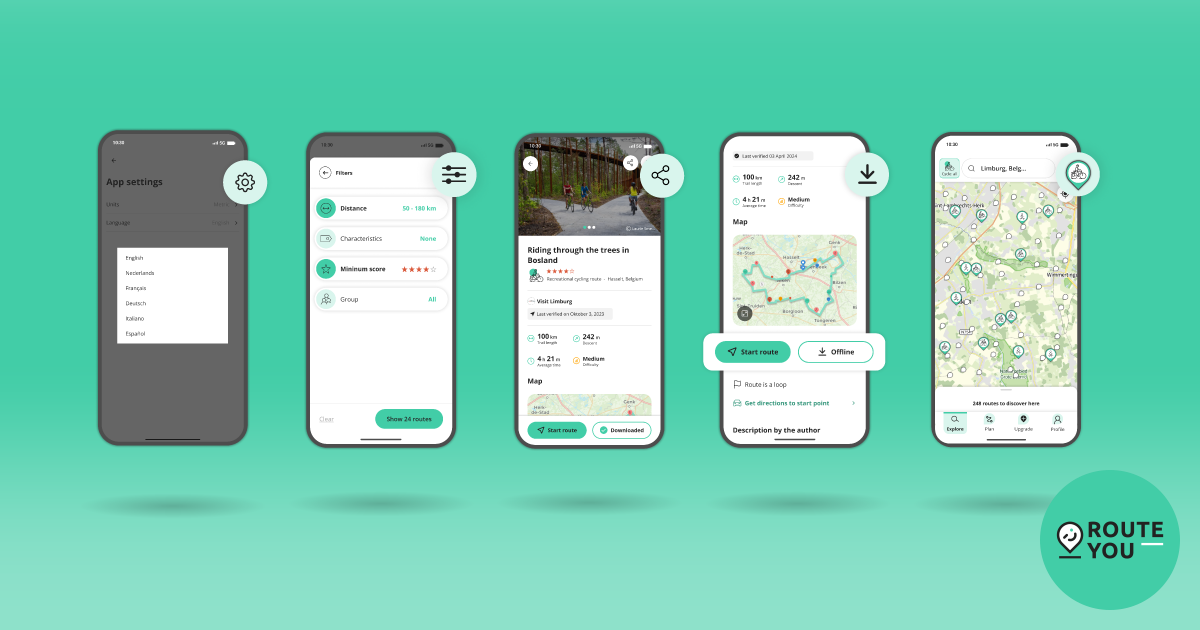 Nieuwe release van de RouteYou-app | RouteYou