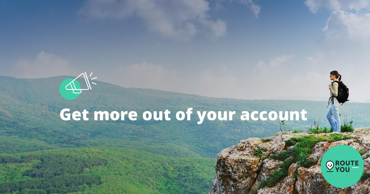 Get more out of your account – set your user type correctly! | RouteYou
