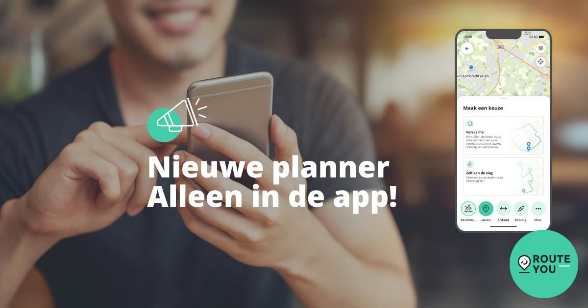 Ontdek de nieuwe RouteYou-planner, exclusief in de app! | RouteYou