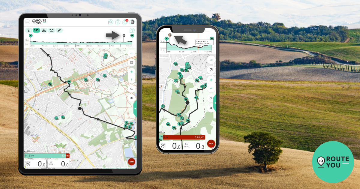 Mobiel navigeren met RouteYou: weet te allen tijde waar en hoe hoog je ...