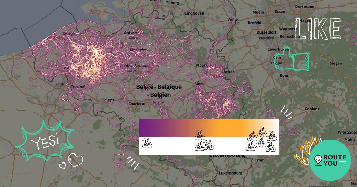 Jouw persoonlijke heatmap op RouteYou | RouteYou