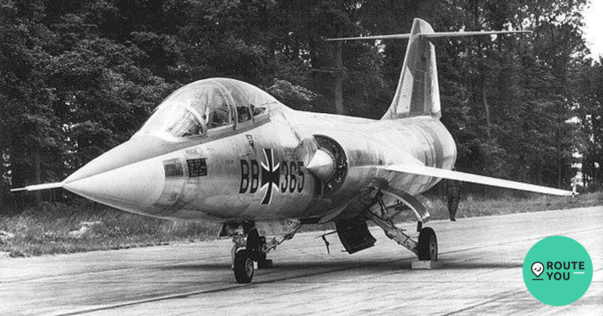 Flugunfall einer Starfighter-Formation der Luftwaffe der Bundeswehr ...