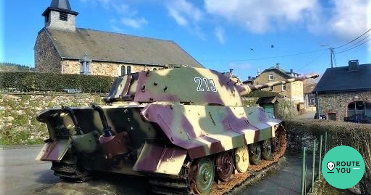 Tiger II tank nr 213 La Gleize - Oorlog | RouteYou