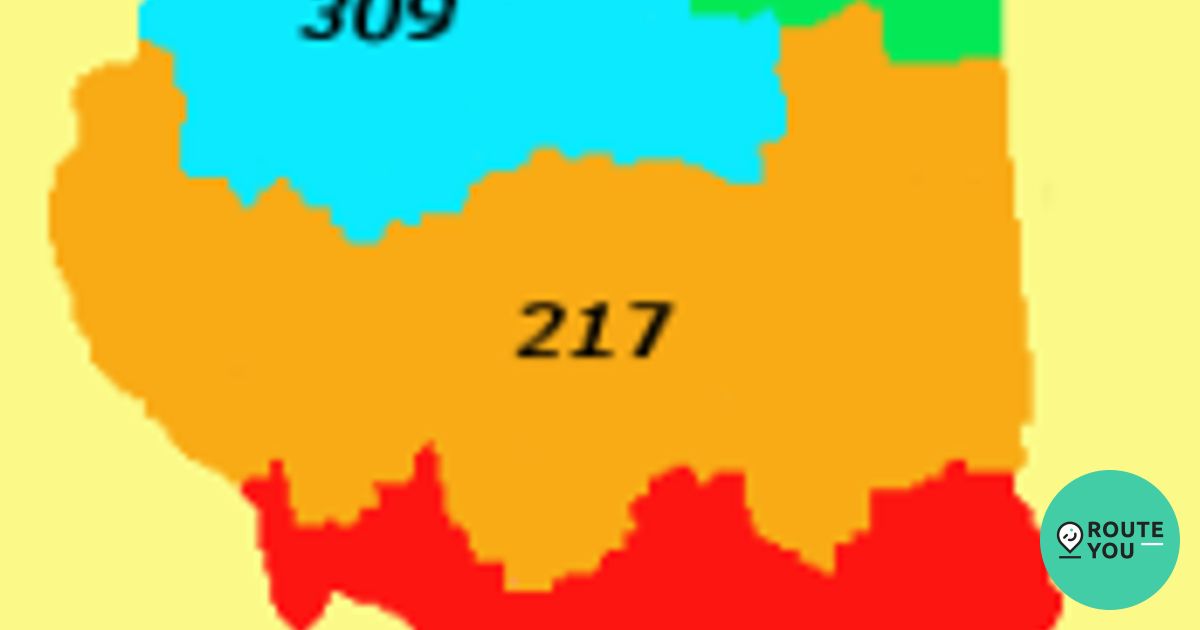 Area codes 217 and 447 - Administrative centre | RouteYou