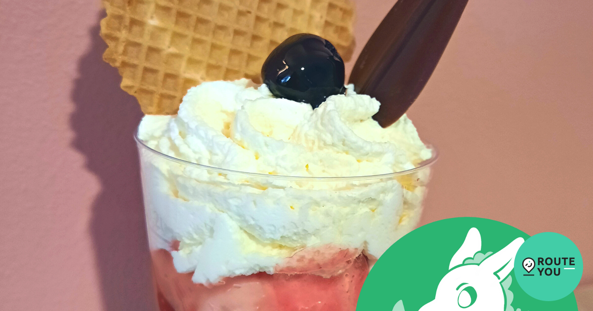 IJssalon Verdonk: een sorbet met twee smaken ijs en saus naar keuze en ...