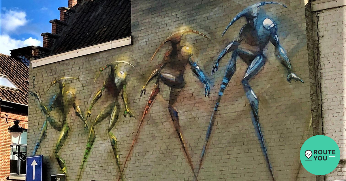 Street art Dans der zotten - Brugge - Street art | RouteYou