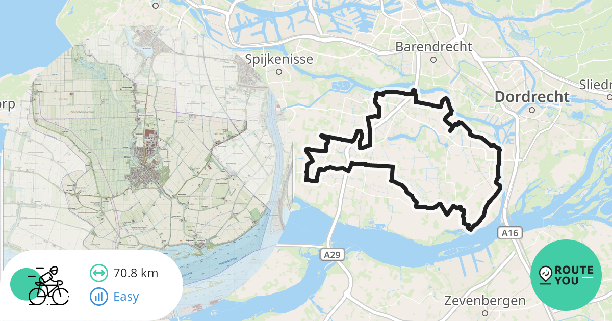 DHR 20??. Clubrit Hoekse Waardse Dorpentocht - Racefietsroute | RouteYou