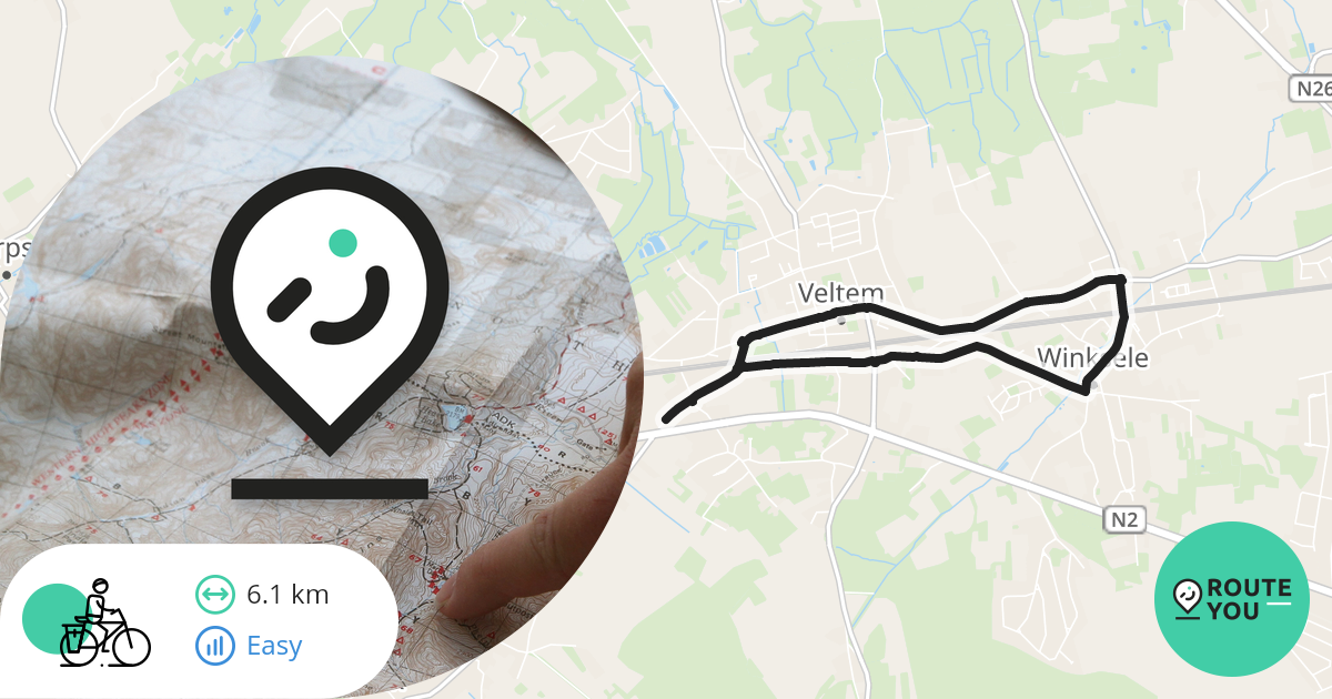 Veltem-Beisem, Fietsroute - Recreatieve fietsroute | RouteYou