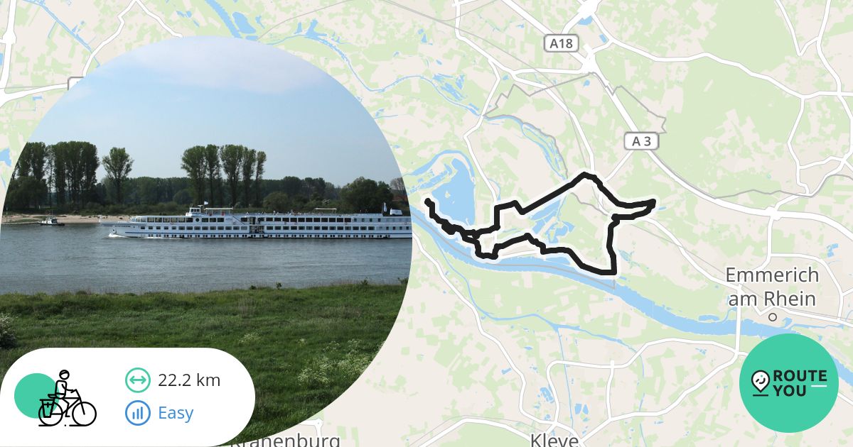 Lobith en de Tolkamer op de fiets - Recreatieve fietsroute | RouteYou