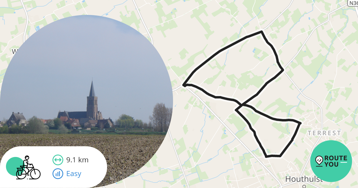 Zarren - Recreatieve fietsroute | RouteYou