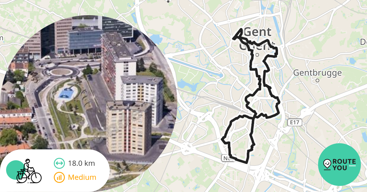 Gent Uit De Lucht-Route - Recreatieve fietsroute | RouteYou