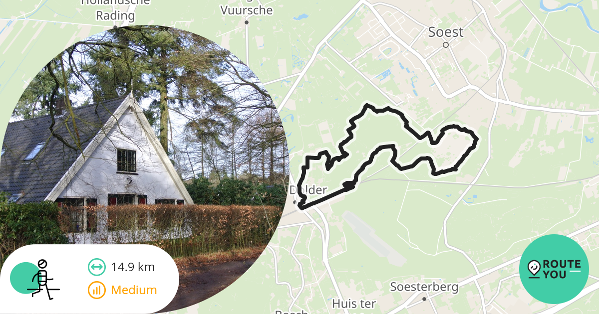 Den Dolder - Recreatieve wandelroute | RouteYou