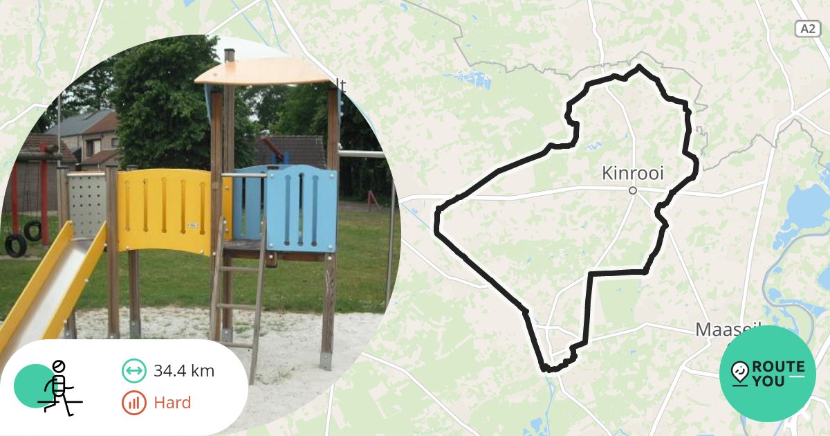 Neeroeteren-Kinrooi-Molenbeersel-'t Hasselt-Tongerlo-Voorshoven 34,5 km ...