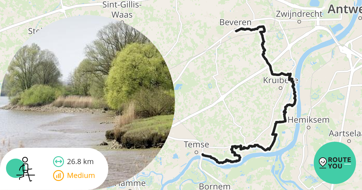 Temse - Beveren (GR Waas) - Wandelroute | RouteYou