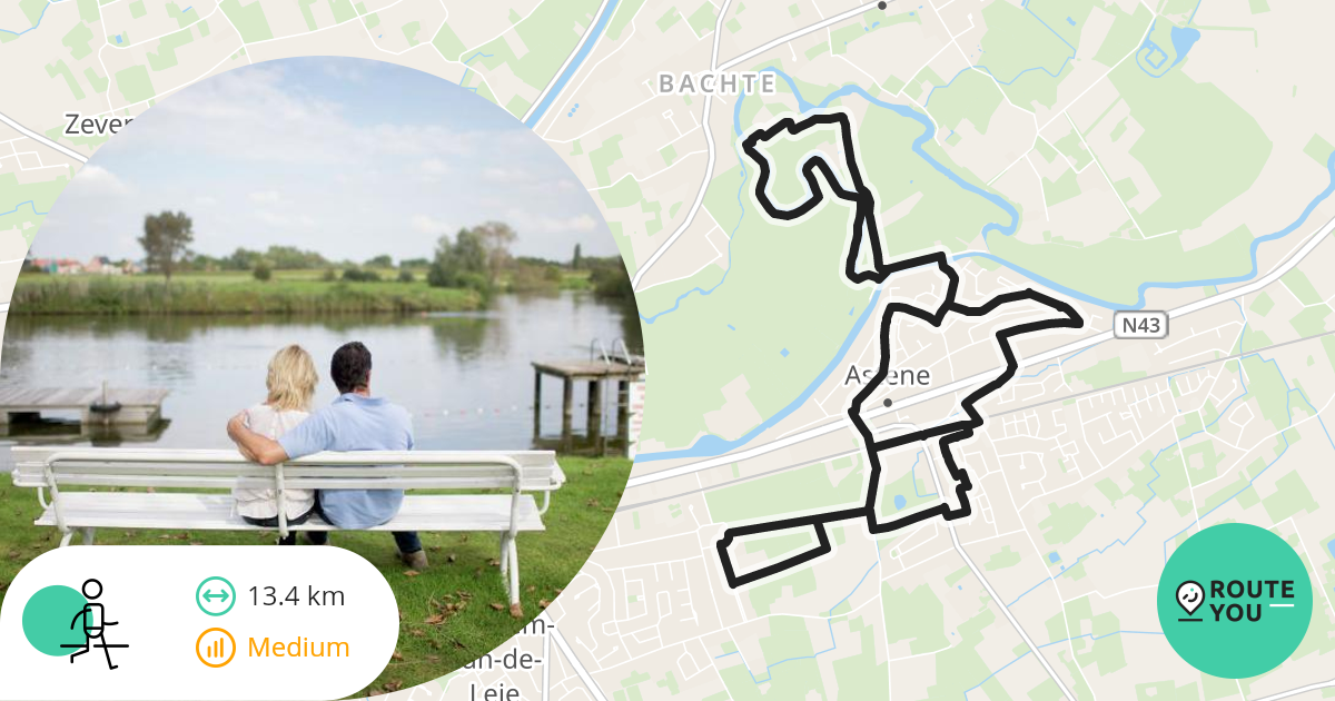 Astene - zeventiendorpentour Astene - Wandelroute | RouteYou