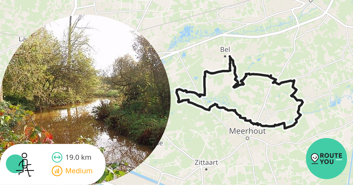 Meerhout (Watermolen 8) - Bel (De Kleine Volmolen) - Wandelroute | RouteYou