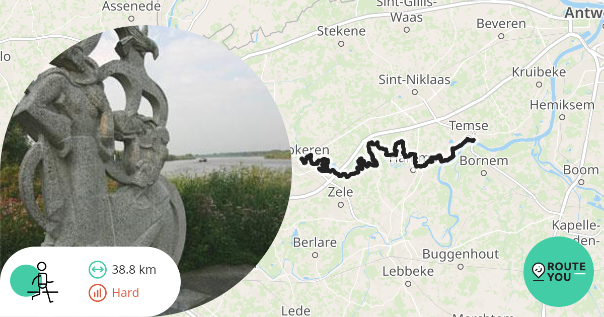 Lokeren - Temse - Wandelroute | RouteYou