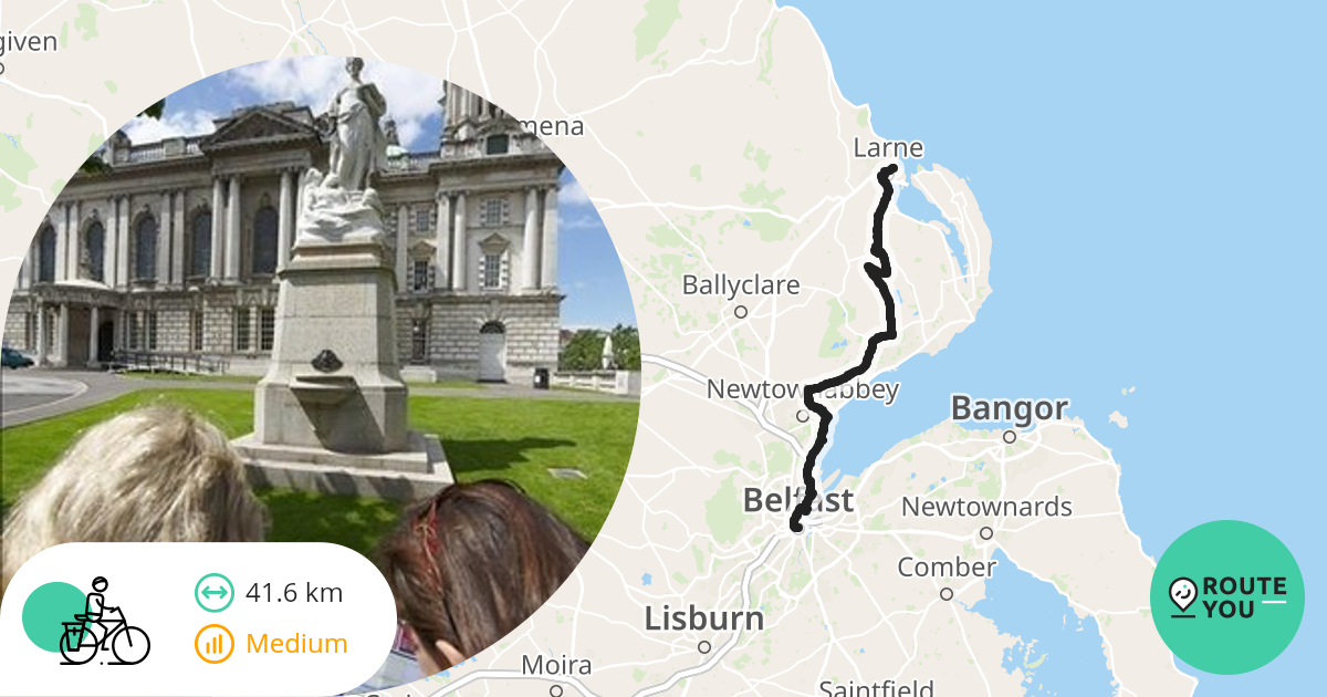 Larne - Belfast - Recreational cycle route | RouteYou