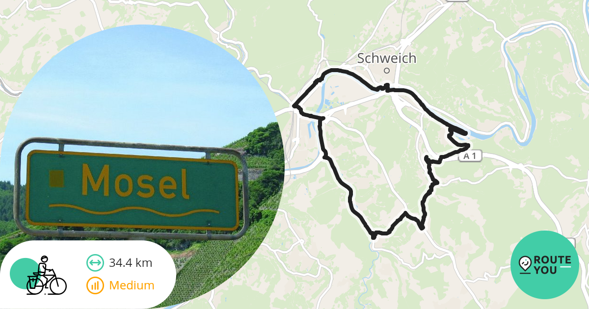 Waldrach 35 km fiets - Recreatieve fietsroute | RouteYou