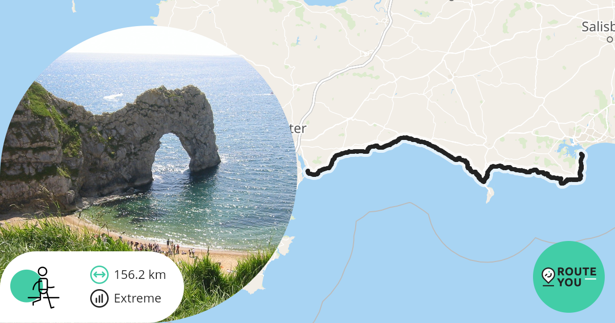 Jurassic coast, Exmouth - Studland - Walking route | RouteYou