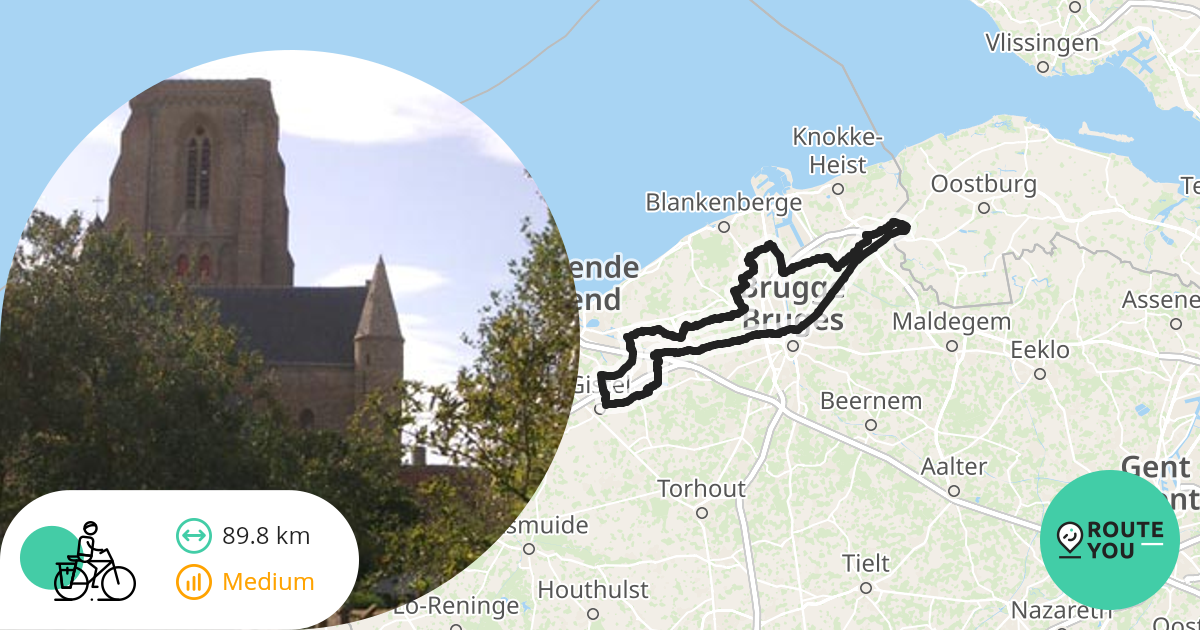 Sluis - Recreatieve fietsroute | RouteYou