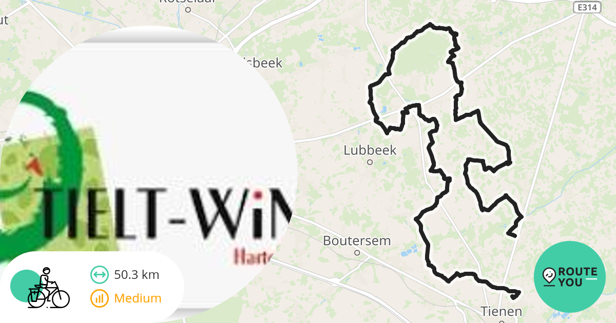 Tielt-Winge - Recreatieve fietsroute | RouteYou