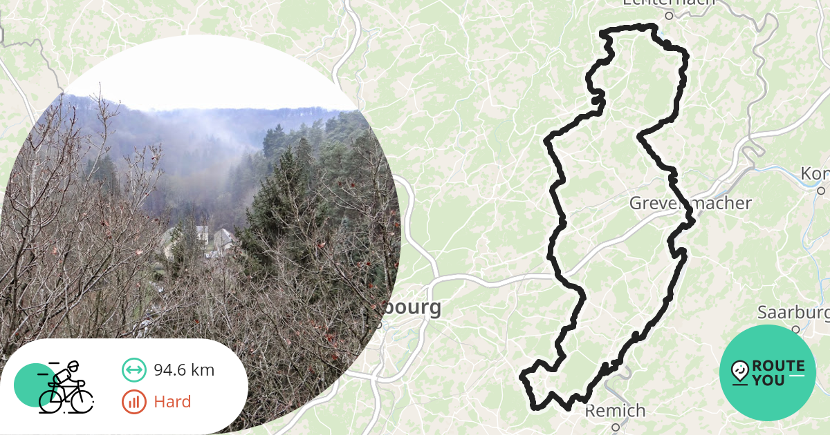 F: SCHEIDGEN - GREIVELDANGE 95km - 1567hm - Racefietsroute | RouteYou