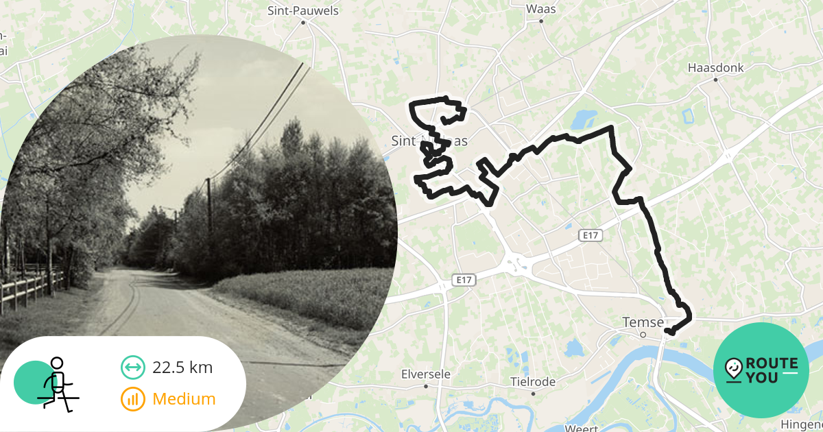 Temse > Sint-Niklaas - Wandelroute | RouteYou