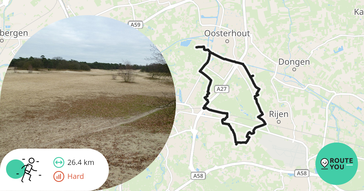 Den Hout - Oosterhout - Looproute | RouteYou