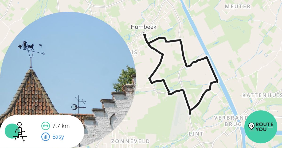 Humbeek - Vliegveld - Humbeek - Wandelroute | RouteYou