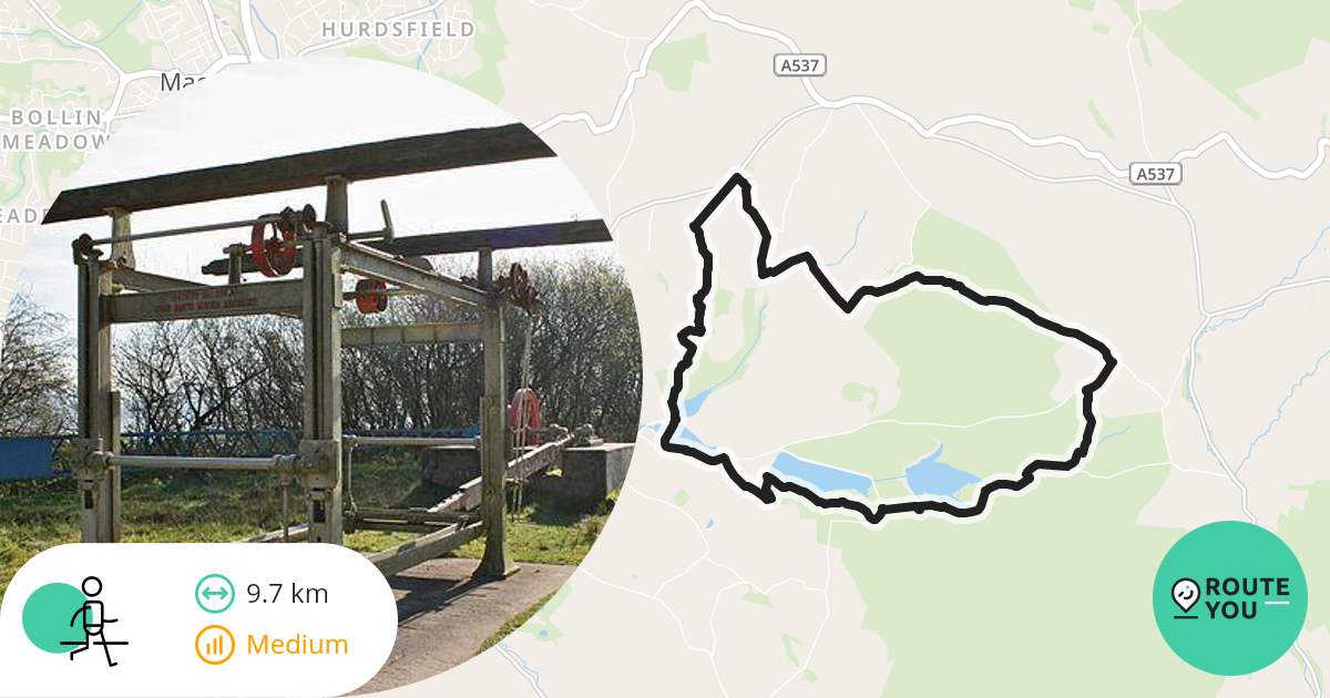 Macc Forest Tegg's Nose Cheshire East - Walker Barn - Walking route ...