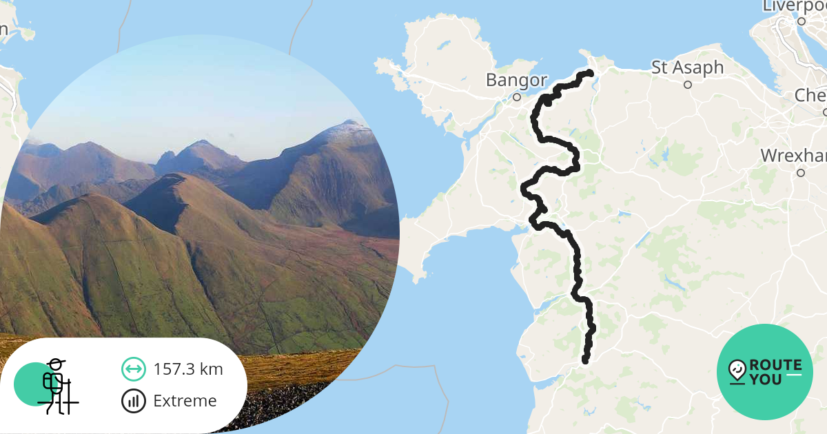 Snowdonia Way - Hiking route | RouteYou