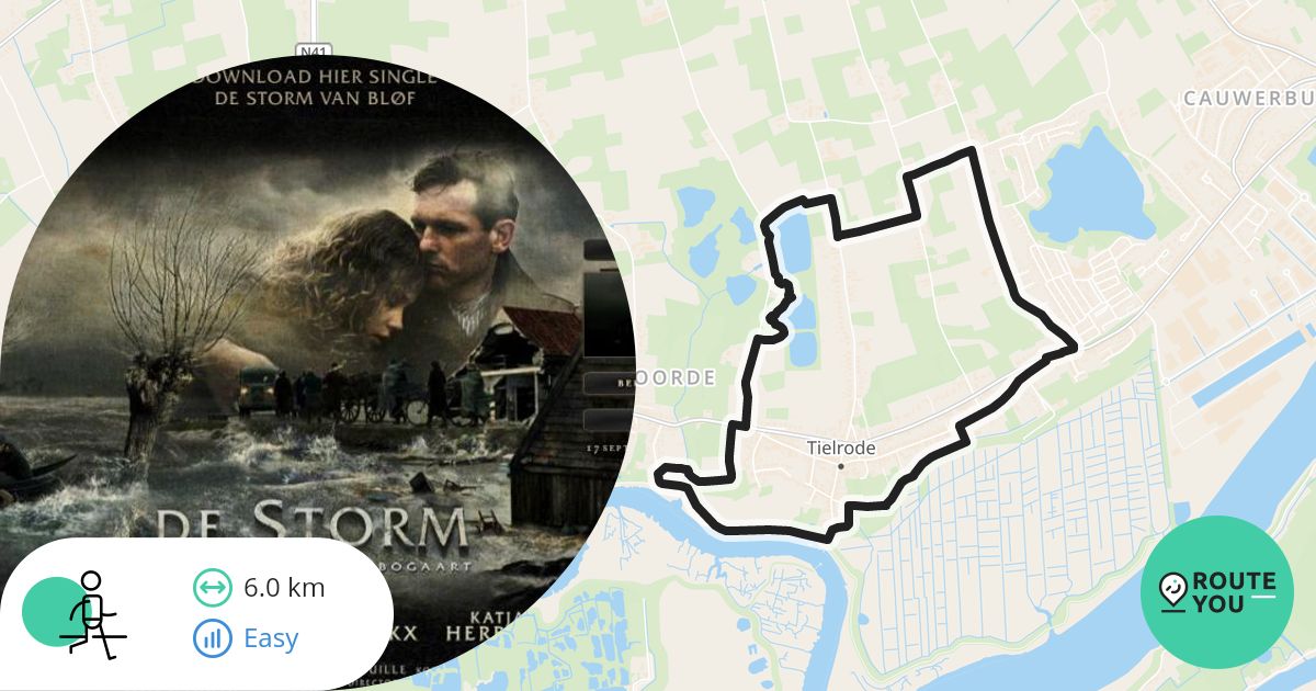 Tielrode veer rondweg - Wandelroute | RouteYou