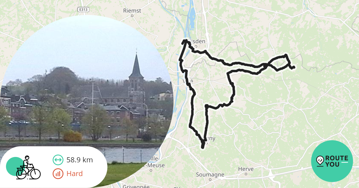 Teuven west (aankomst) - Recreatieve fietsroute | RouteYou