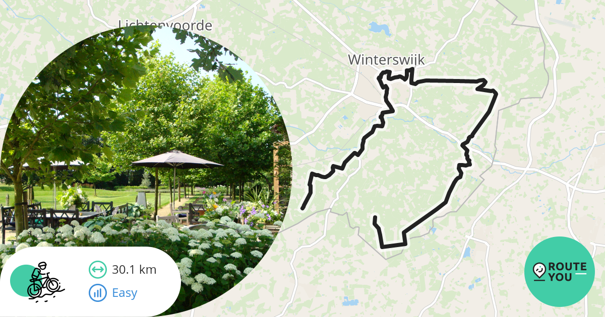 knooppunten fietsroute Winterswijk - Mountainbikeroute | RouteYou