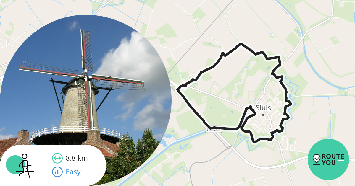 Wandeling Sluis - Wandelroute | RouteYou